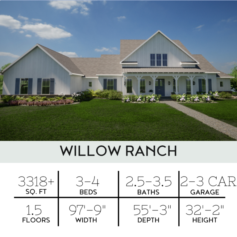Willow Ranch Floor Plan ⋆ Owner-Builder Program & House Plans - Century ...