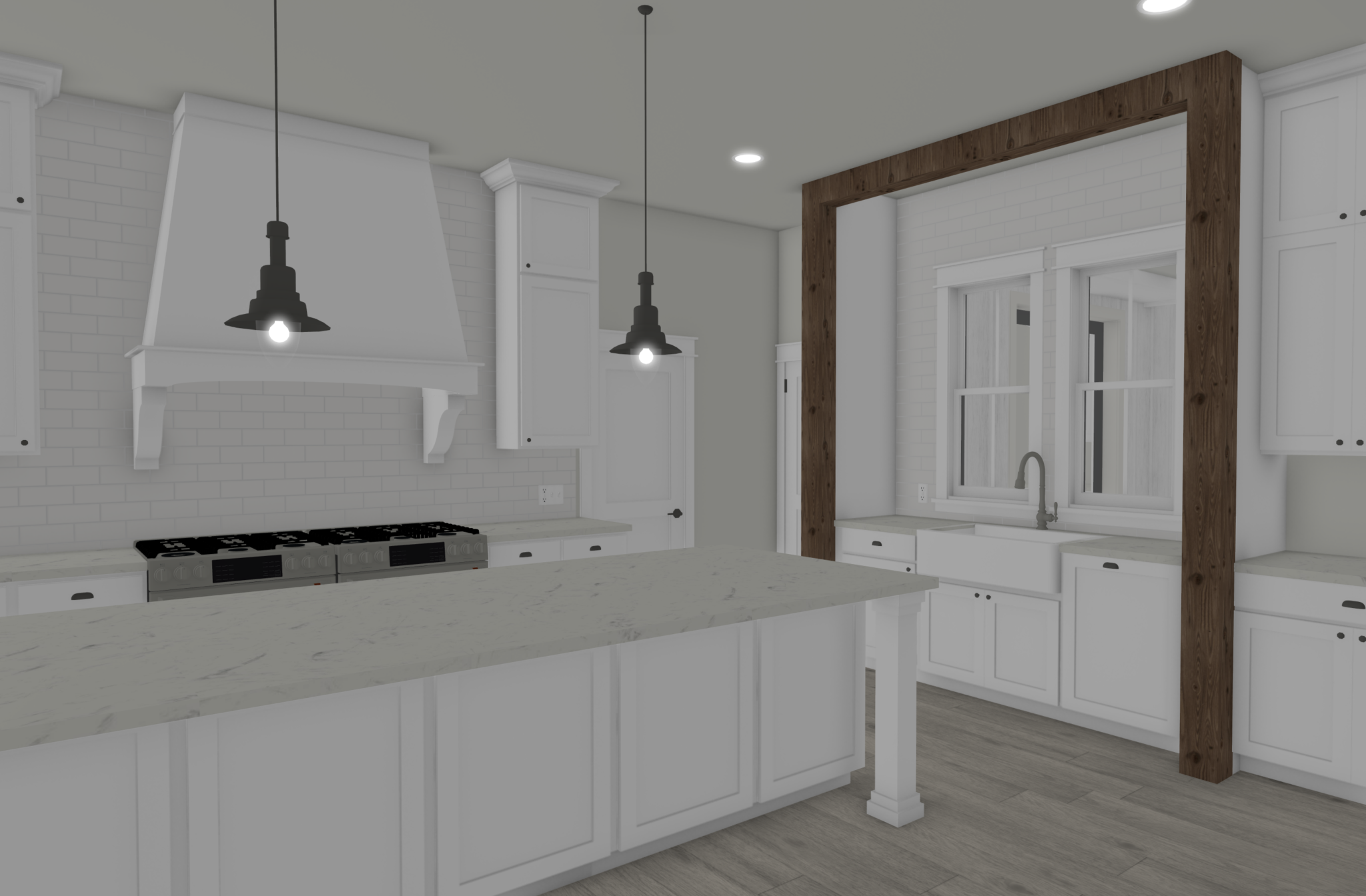 COF-WD-5002 ⋆ Owner-Builder Program & House Plans - Century Oak Farmhouse