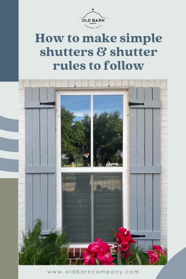How to make simple shutters